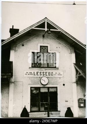 Lessebo station house Stock Photo - Alamy