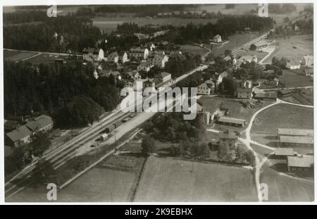 Aerial photo over Fellingsbro Stock Photo - Alamy