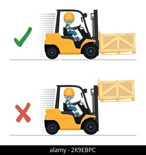 Safety in handling a fork lift truck. Make sure the load is properly ...