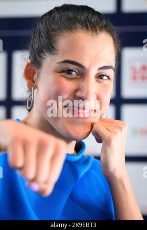 Hamburg, Germany. 25th Oct, 2022. Visitors to the Hamburg Planetarium ...