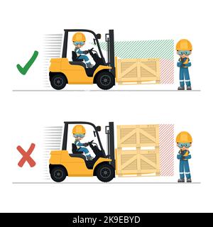 Safety in handling a fork lift truck. Make sure the load is properly ...