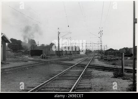 The intersection between Älvsborgsbanan and the western main line, at ...
