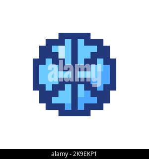 8-bit earth pixel image. the world in vector illustrations. globe in ...