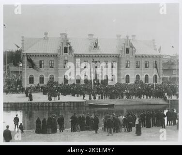 Söderhamn Central Station. State Railways, SJ B Stock Photo - Alamy