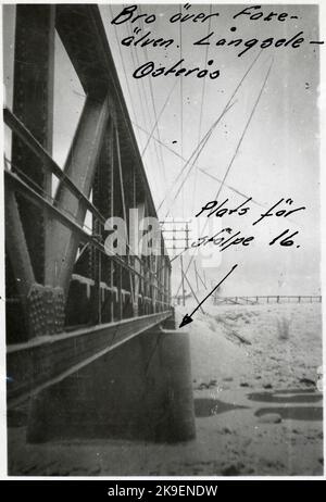 Bridge over the fax river at Långsele. Photo taken from the south Stock ...
