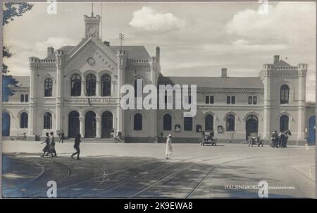Helsingborg Central Station seen from the street side Stock Photo - Alamy