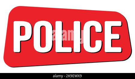 POLICE, text written on red rectangle stamp sign Stock Photo - Alamy