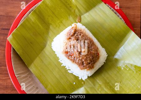 Popular Filipino food called pater which is rice topped with meat and ...