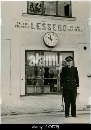 Lessebo station house Stock Photo - Alamy