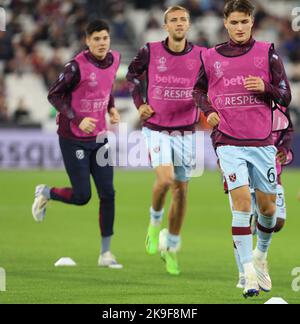West Ham United's Freddie Potts during Friendly between Leyton Orient ...