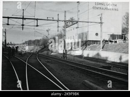 Railway in Flen Stock Photo - Alamy