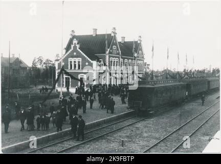 Vansbro new station Stock Photo - Alamy