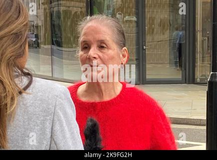 Hillary Collard, mother of Jemma Mitchell, outside the Old Bailey ...