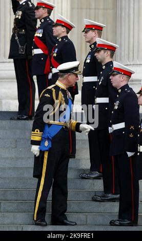 King Charles III, as Captain General Royal Marines, during a visit to ...