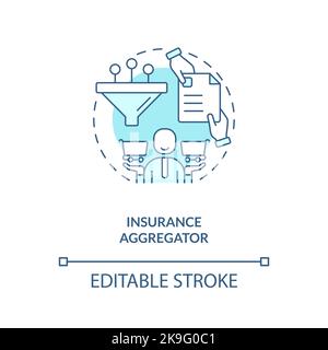 Aggregator turquoise concept icon Stock Vector Image & Art - Alamy