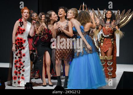 Anais Grangerac walks the runway during the opening night of the 'Salon ...