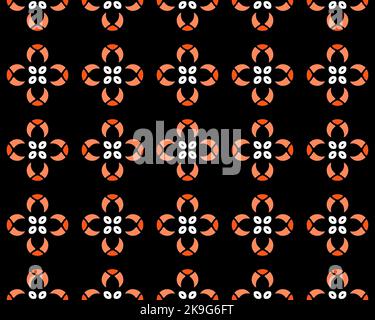 Oriental ethnic seamless repeatable pattern traditional geometric lines ...