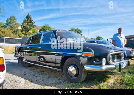 Tatra 603, produced from 1956 - 1975, V8 engine, rear view Stock Photo ...
