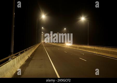 Munshiganj, Bangladesh - October 23, 2022: The Night view Padma ...