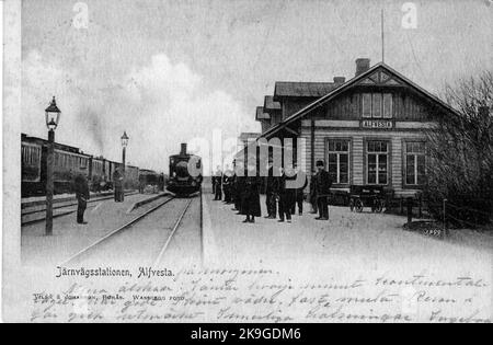 Alvesta railway station Stock Photo - Alamy