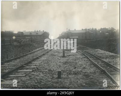 The southern entrance line to Varberg Stock Photo - Alamy