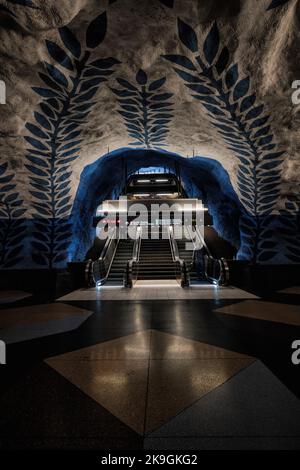 City Hall Underground Station, Stockholm, Sweden, Underground Station ...