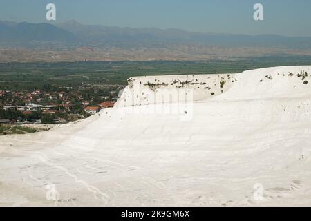 Travertines at Pamukkale in Denizli City, Turkiye Stock Photo - Alamy
