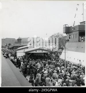 Danish refugees arrive in Copenhagen on the train ferry "Malmö Stock ...