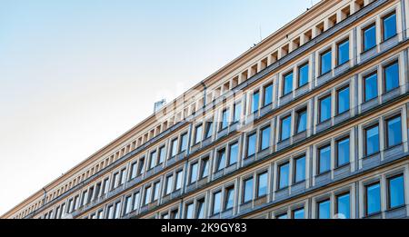 Facade of a building of some departments of the marshal's office in ...