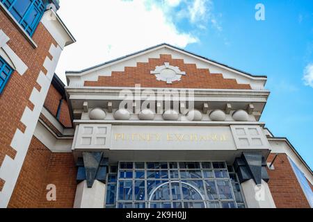 London- October 2022: Putney Exchange shopping centre in Putney south ...