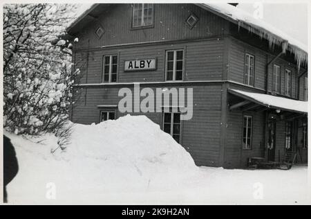 Alby station house Stock Photo - Alamy