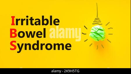 IBS irritable bowel syndrome symbol. Concept words IBS irritable bowel ...
