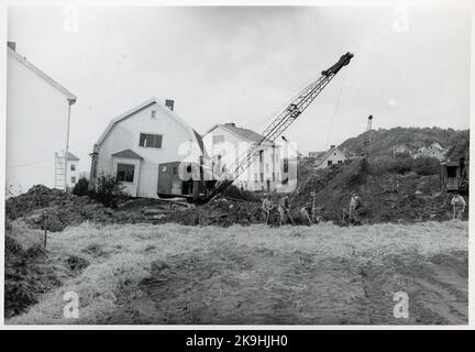 The aftermath of the landslide in Surte which occurred on September 29 ...