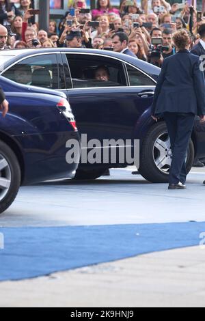 Oviedo. Spain. 20221028, Crown Princess Leonor, Princess Sofia arrival ...