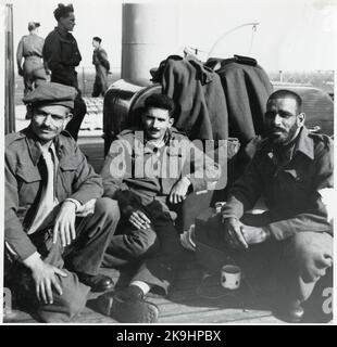 Allied prisoners of war aboard Queen Victoria Stock Photo - Alamy