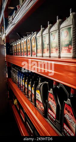 Professional mechanics workshop where automotive mechanics engineers ...