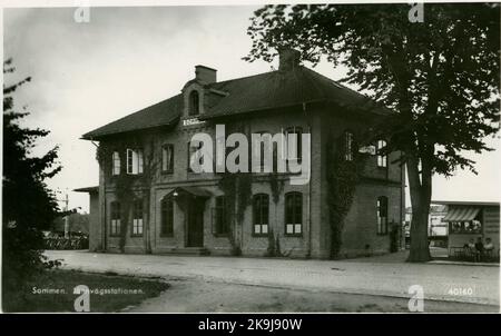 Boxholm station in the 1940s Stock Photo - Alamy