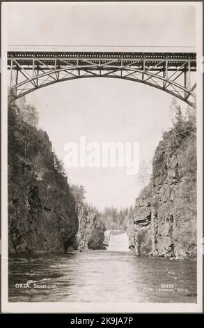 The big stupet, the railway bridge over Ämån, Dalarna Stock Photo - Alamy
