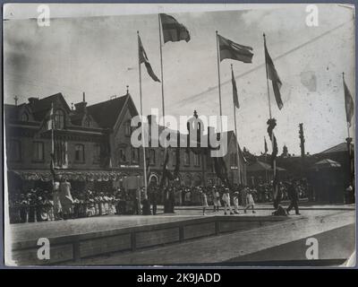 Varberg station house Stock Photo - Alamy