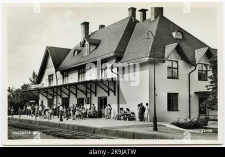 Fagersta mill station Stock Photo - Alamy