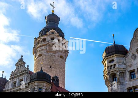 Neuer Rathausturm - the main tower of Leipzig New Town Hall (Neues ...
