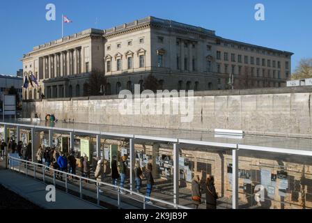 Tourists gather at the outdoor Topography of Terror Museum on site of ...