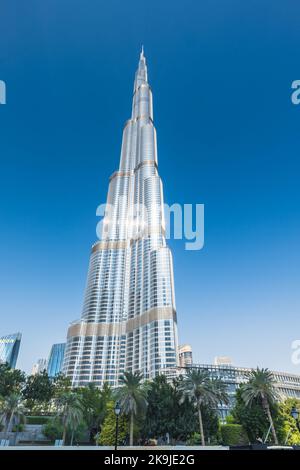 Dubai, UAE - October 2022: Dubai mall exterior architecture with ...