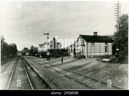 Sparsör station. Borås-Herrljunga Railway, BHJ. Opened in 1863, widened ...