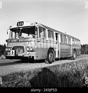 Right traffic bus, Råsta Stock Photo - Alamy
