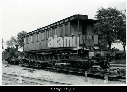 The State Railways, SJ D-locomotives with passenger cars of the types ...