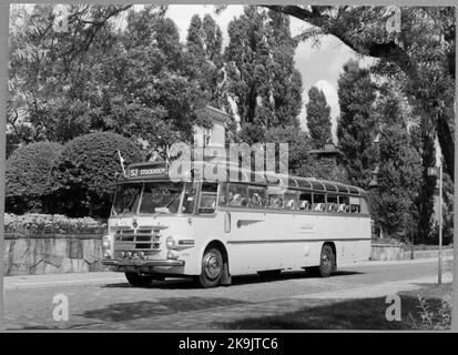 Scania-Vabis B63. AEC Regal Mk III B1 Tourist bus. (AB Linebuss ...
