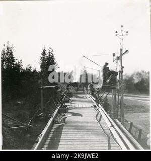 Electrification of the Line Östersund - Storlien Stock Photo - Alamy
