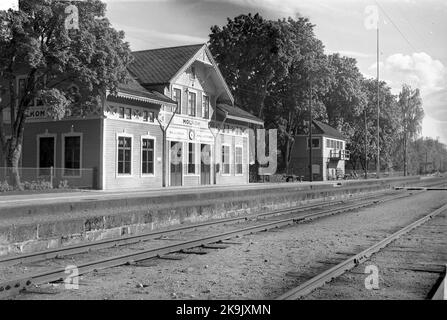 Station built in 1879. One- and one-half-story stationed station house ...