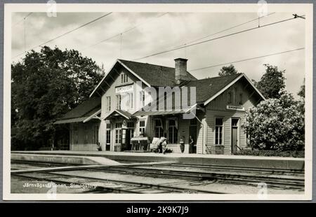 The station in Simonstorp Stock Photo - Alamy